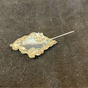 925 | Jewelry | Vintage Art Nouveau Repousse Brooch | Poshmark